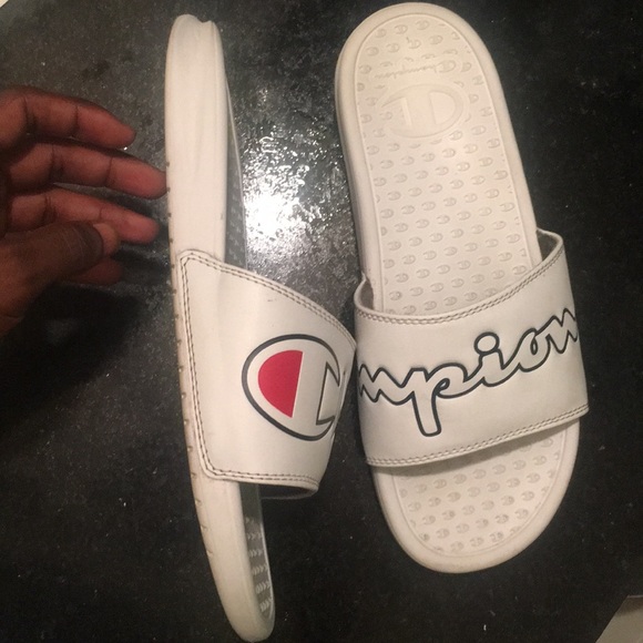 Champion | Shoes | White Champion Slides | Poshmark
